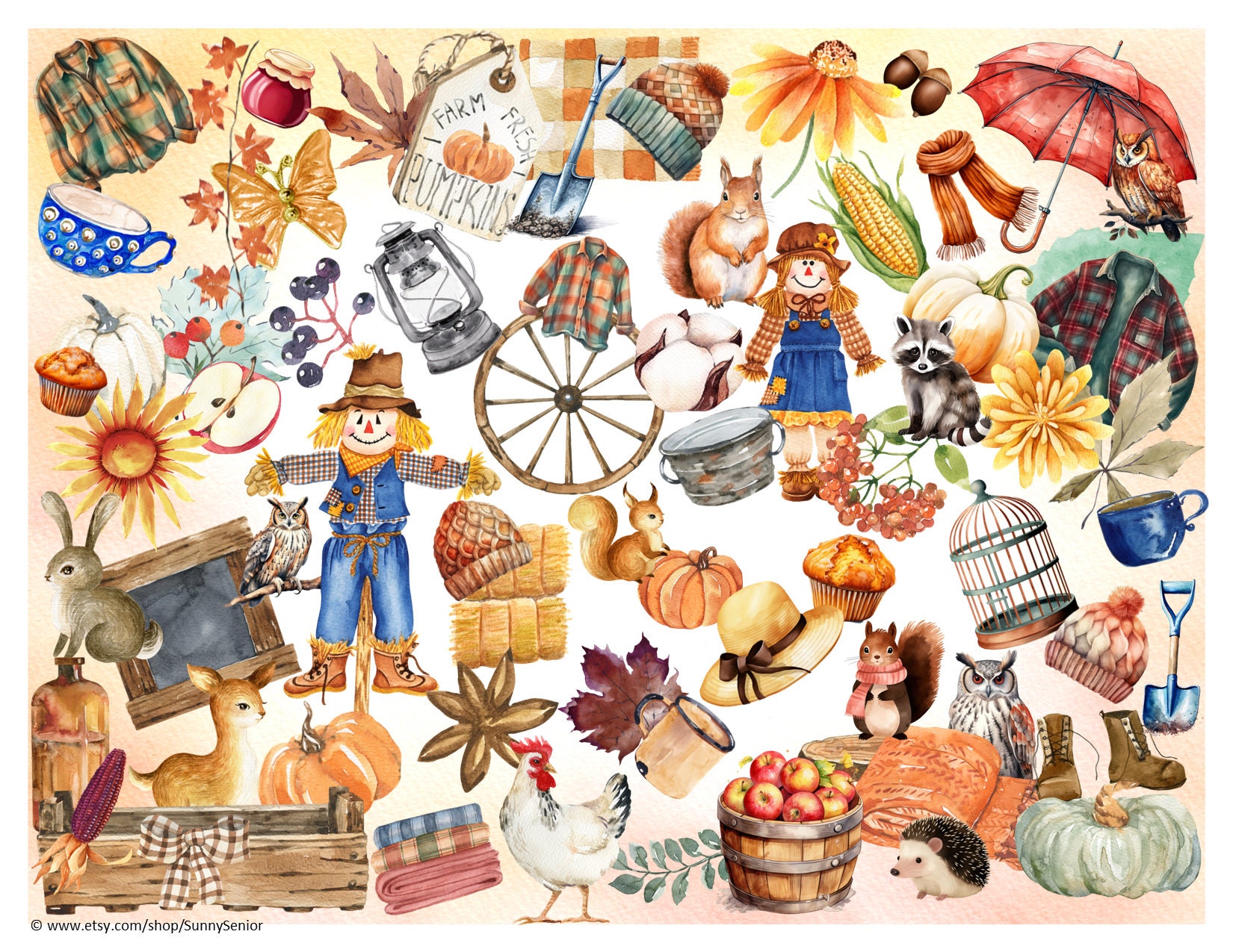 4 Fall Printable Hidden Objects Game: Mental Exercise for Dementia - Etsy