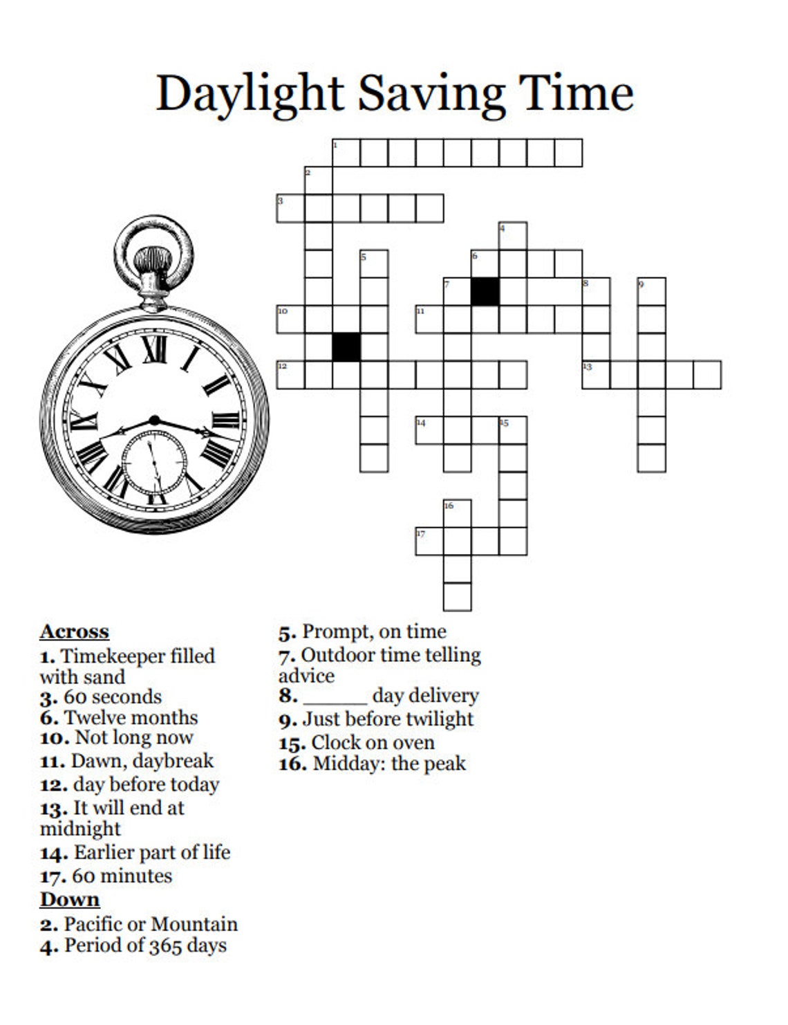 Memory-enhancing Crossword Puzzles for Dementia: Printable Brain ...