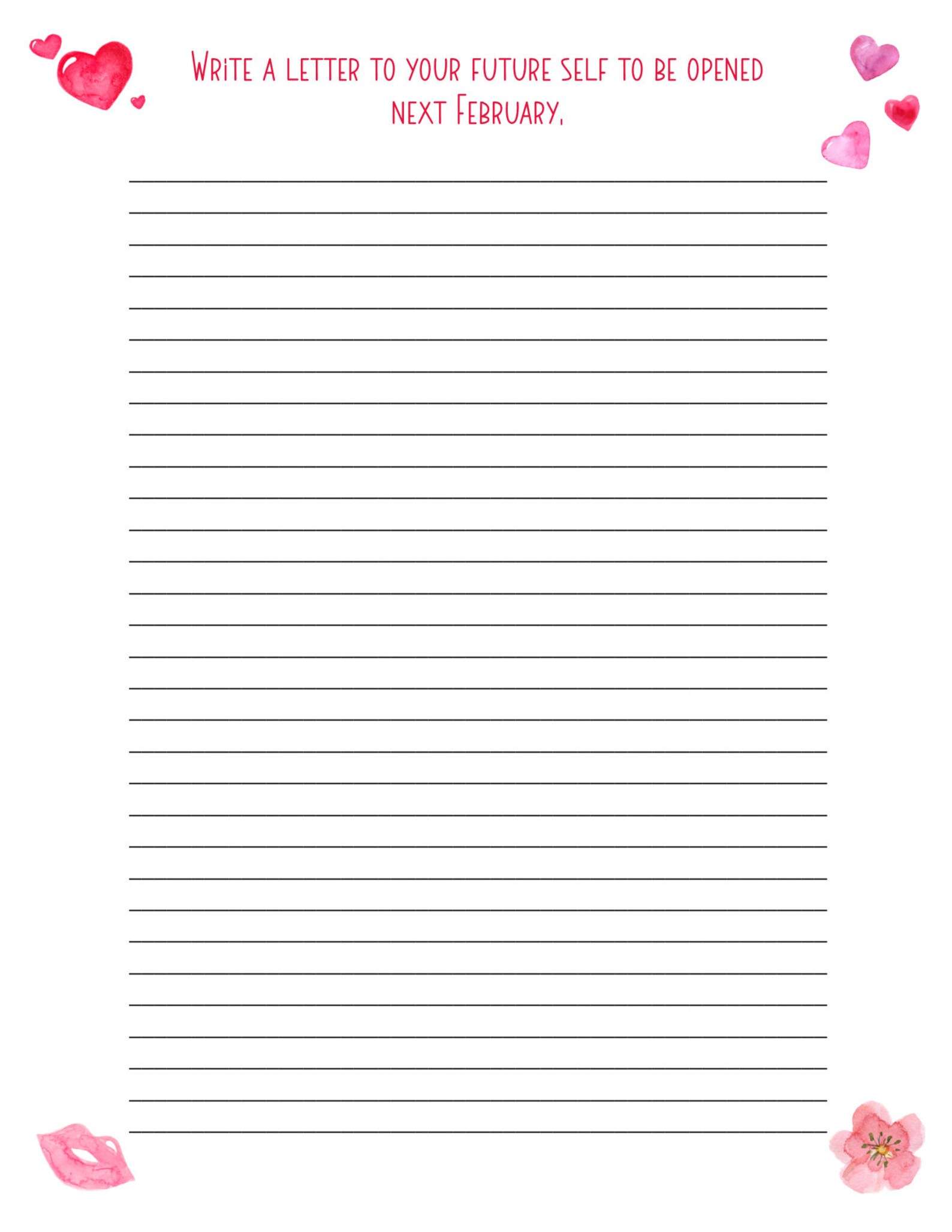 February Bliss: Guided Printable Journal With Daily Prompts - Etsy