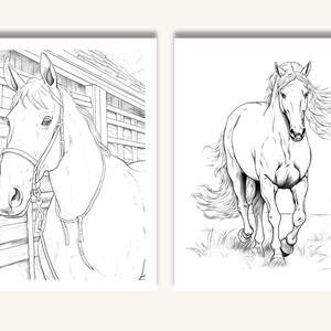 Printable Western Horses Coloring Pages – Fun Cowboy-themed Activity ...