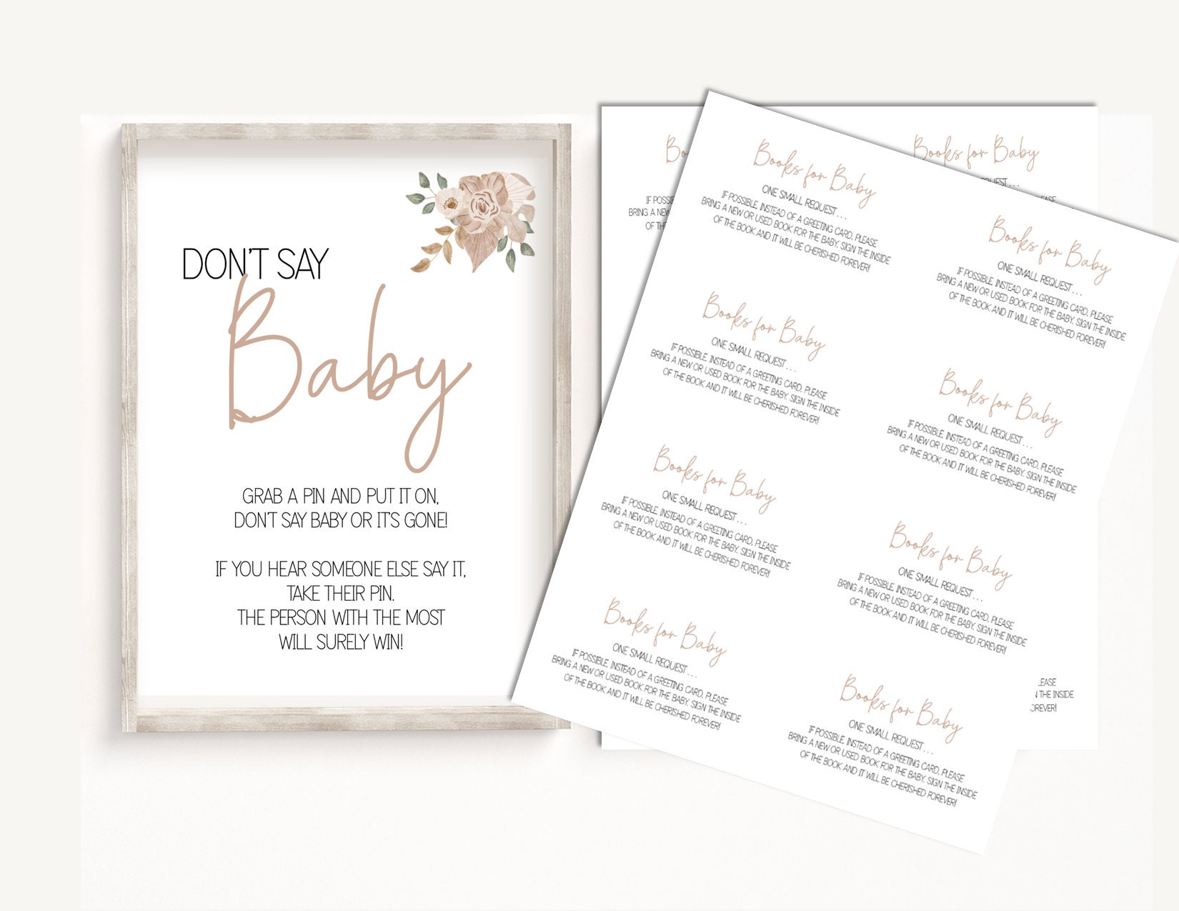 Printable Baby Shower Games Pack Plus Signs - Etsy