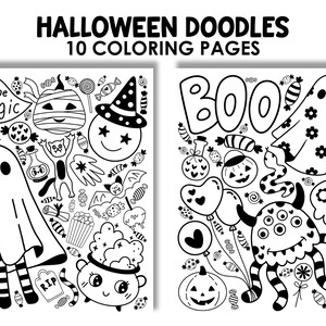 Printable Halloween Coloring Pages for Kids & Adults | 10 Spooky Fun ...