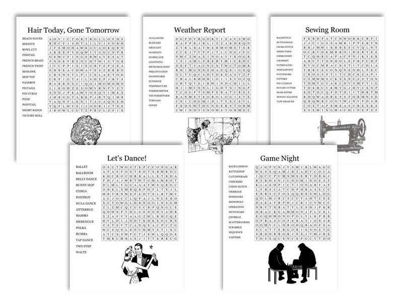 Brain Teasers: A Printable Collection of Easy Word Search Puzzles for ...