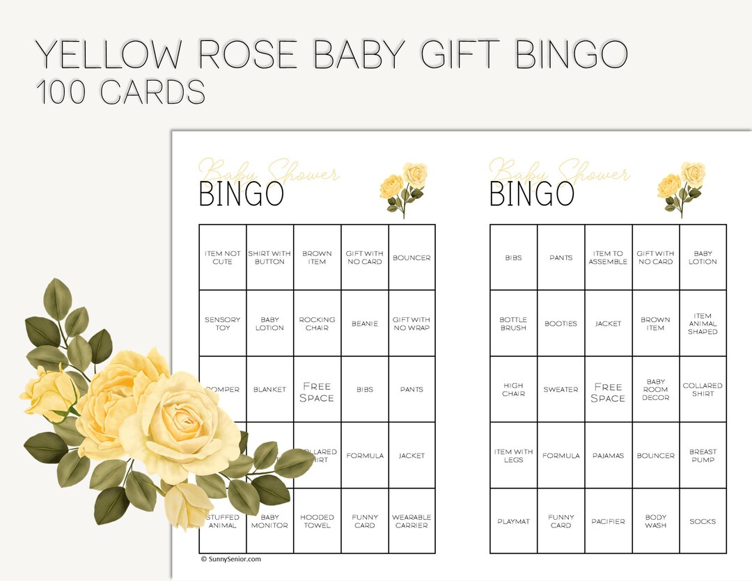 Printable Baby Shower Gift Bingo: A Fun Twist on Gift Giving! - Etsy
