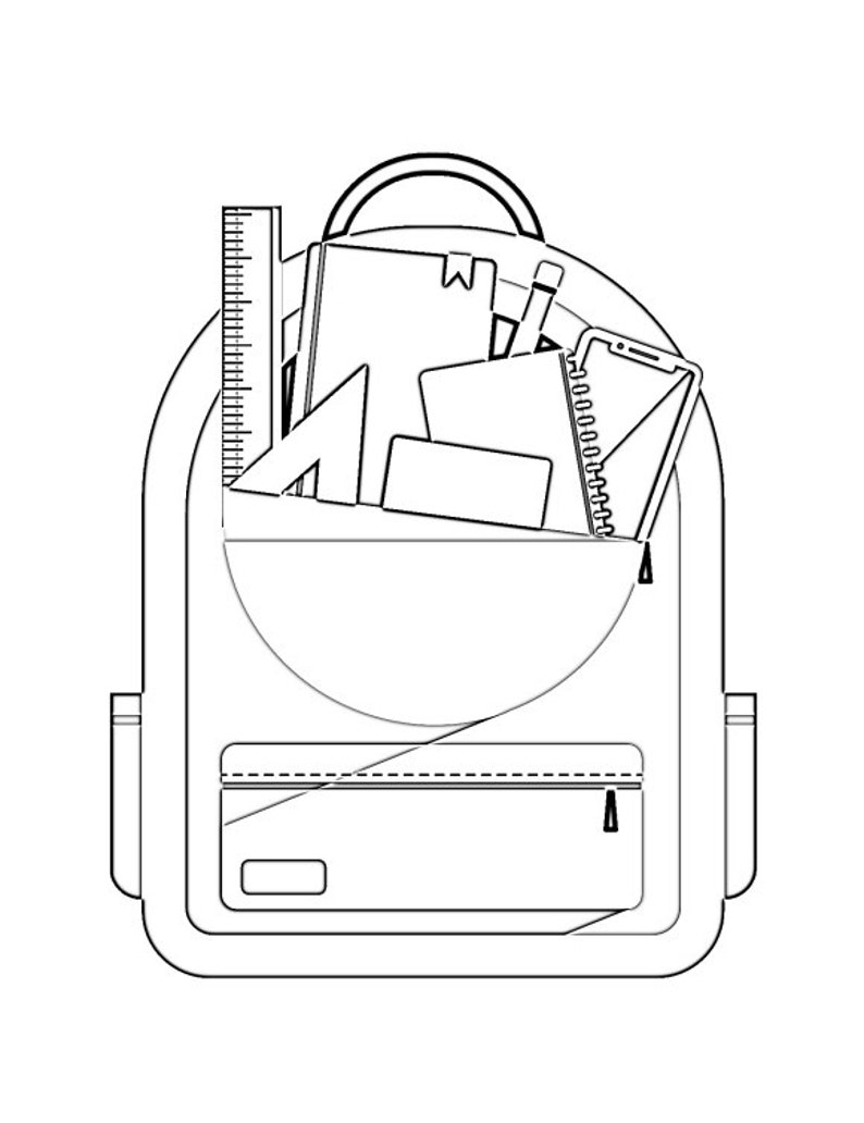 18 Easy Back to School Coloring Pages Printable Kids Young Children - Etsy