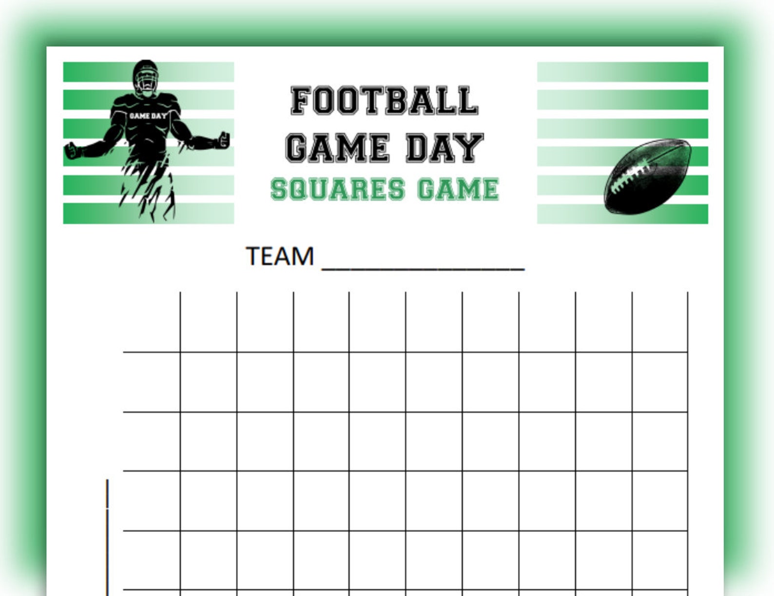 Win Big With the 2024 Super Bowl Squares Game: Print and Play Today! - Etsy