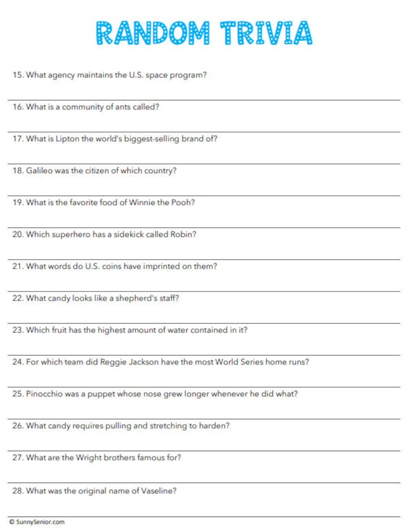 Brain Boost: A Printable Trivia Bundle for Dementia Care - Etsy