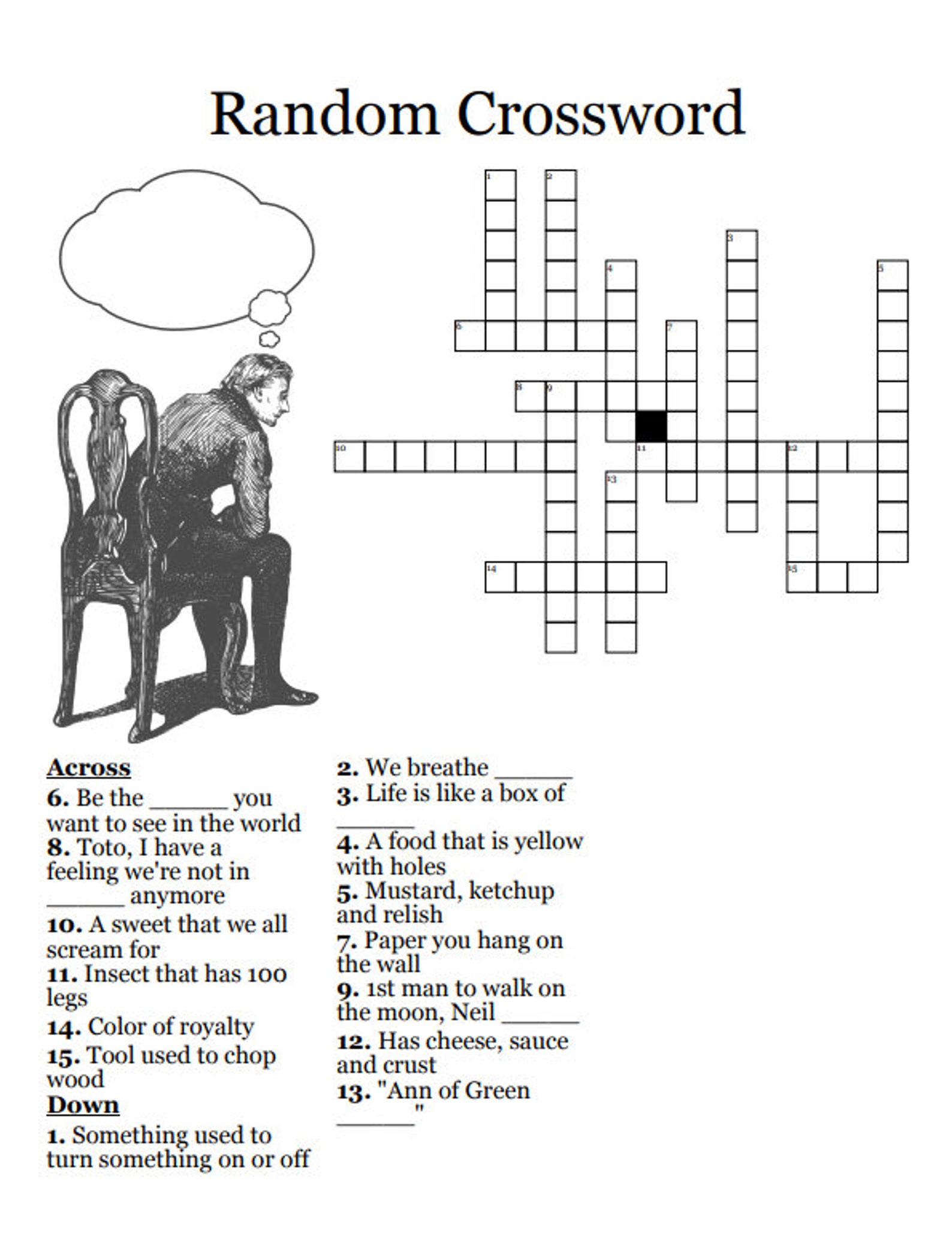Brain Boosting Crossword Puzzles for Dementia: Printable Mental ...