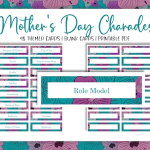 Mother's Day Charades: the Fun, Fast-paced Game for Groups - Etsy