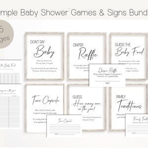 Baby Shower Games and Signs - Fun and Easy Entertainment for Your Baby ...