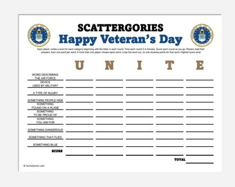 Veterans Word Game - Etsy