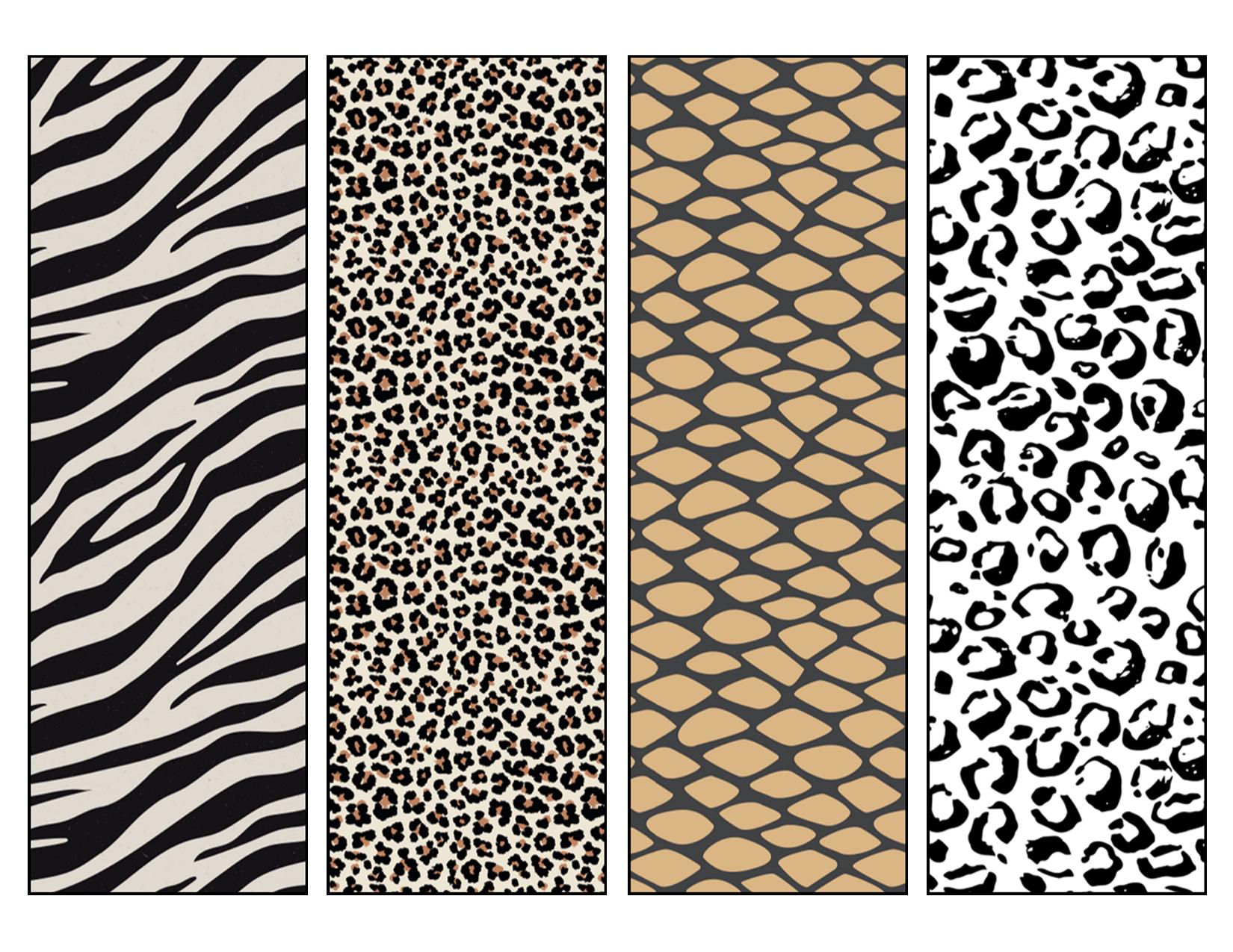 Animal Print Bookmarks: Wild Safari Designs (PDF) - Etsy