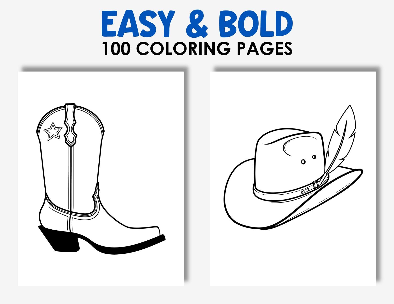 100 Easy and Bold Printable Coloring Pages for Relaxation and ...