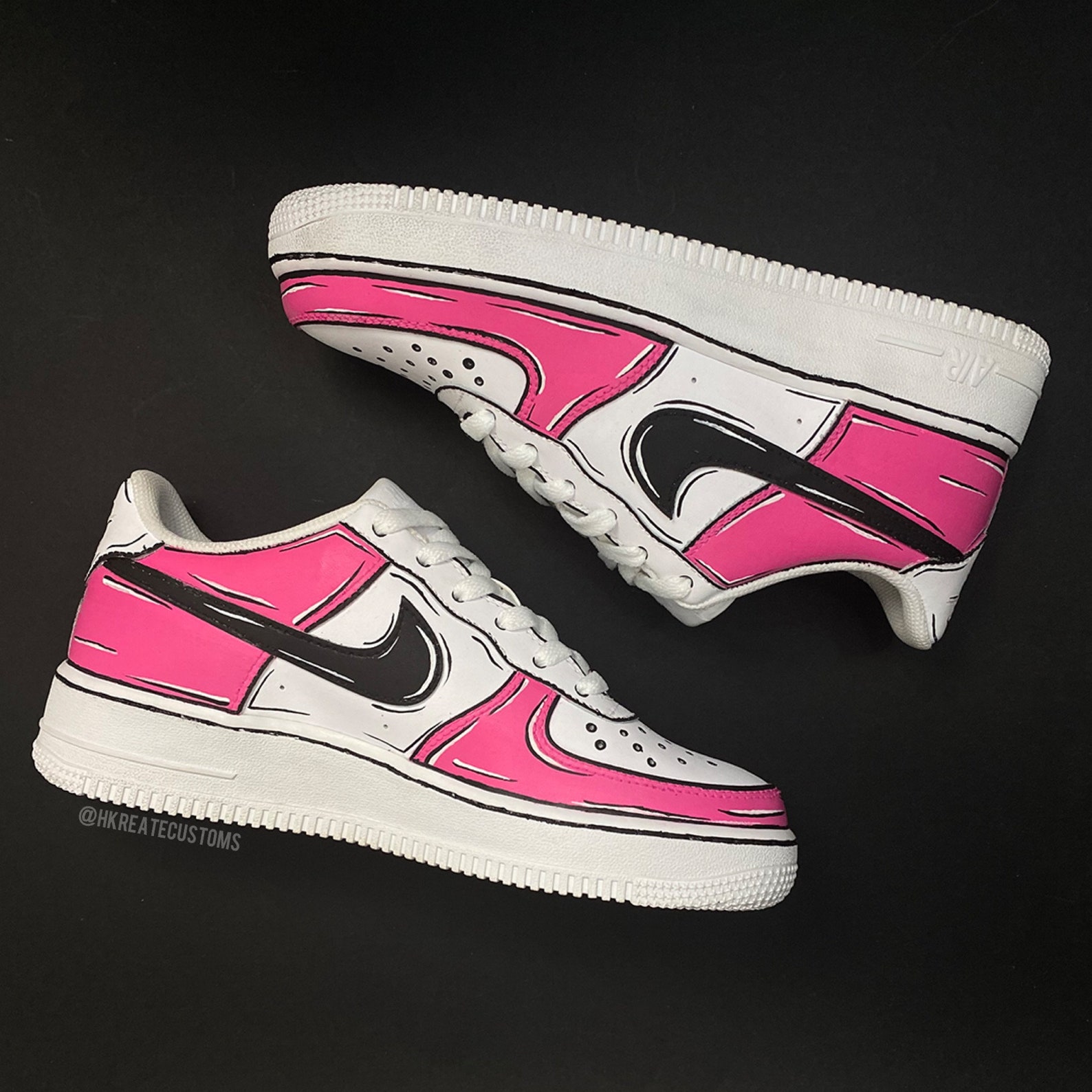 Customised Unisex Air Force 1: Cartoon AF1 - Etsy