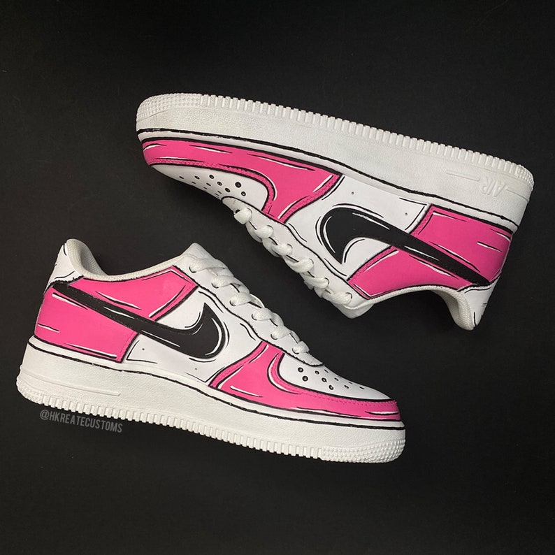 Customised Unisex Air Force 1: Cartoon AF1 - Etsy