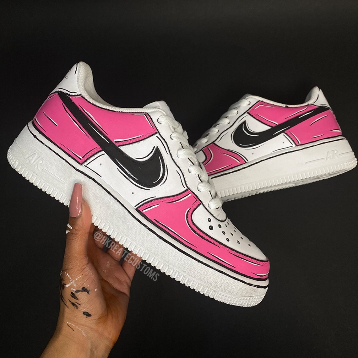 Customised Unisex Air Force 1: Cartoon AF1 - Etsy