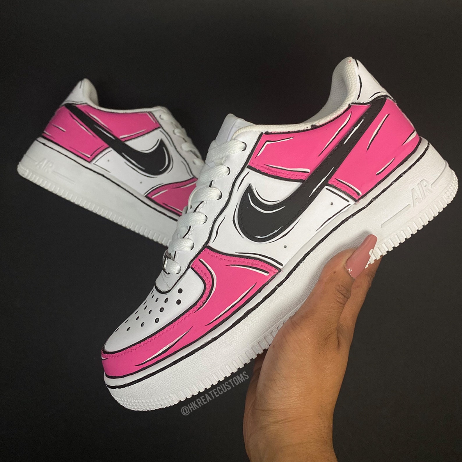 Customised Unisex Air Force 1: Cartoon AF1 - Etsy