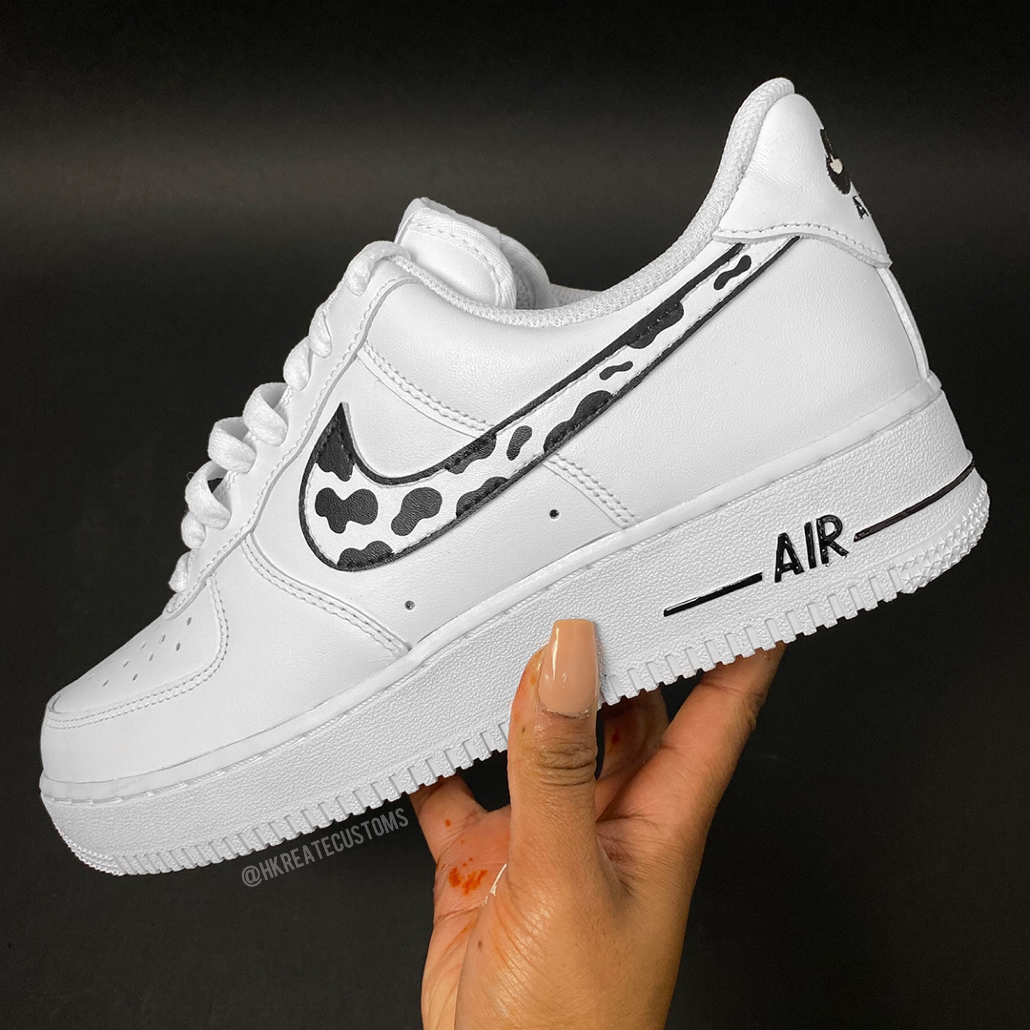 Customised Animal Print Air Force 1: Animal Print Nike Tick Airforce 1 ...