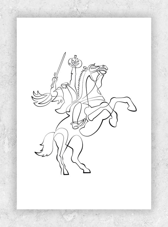 Headless Horseman Drawing