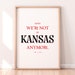 We're Not in Kansas Anymore // Printable Minimal Typographic Movie ...