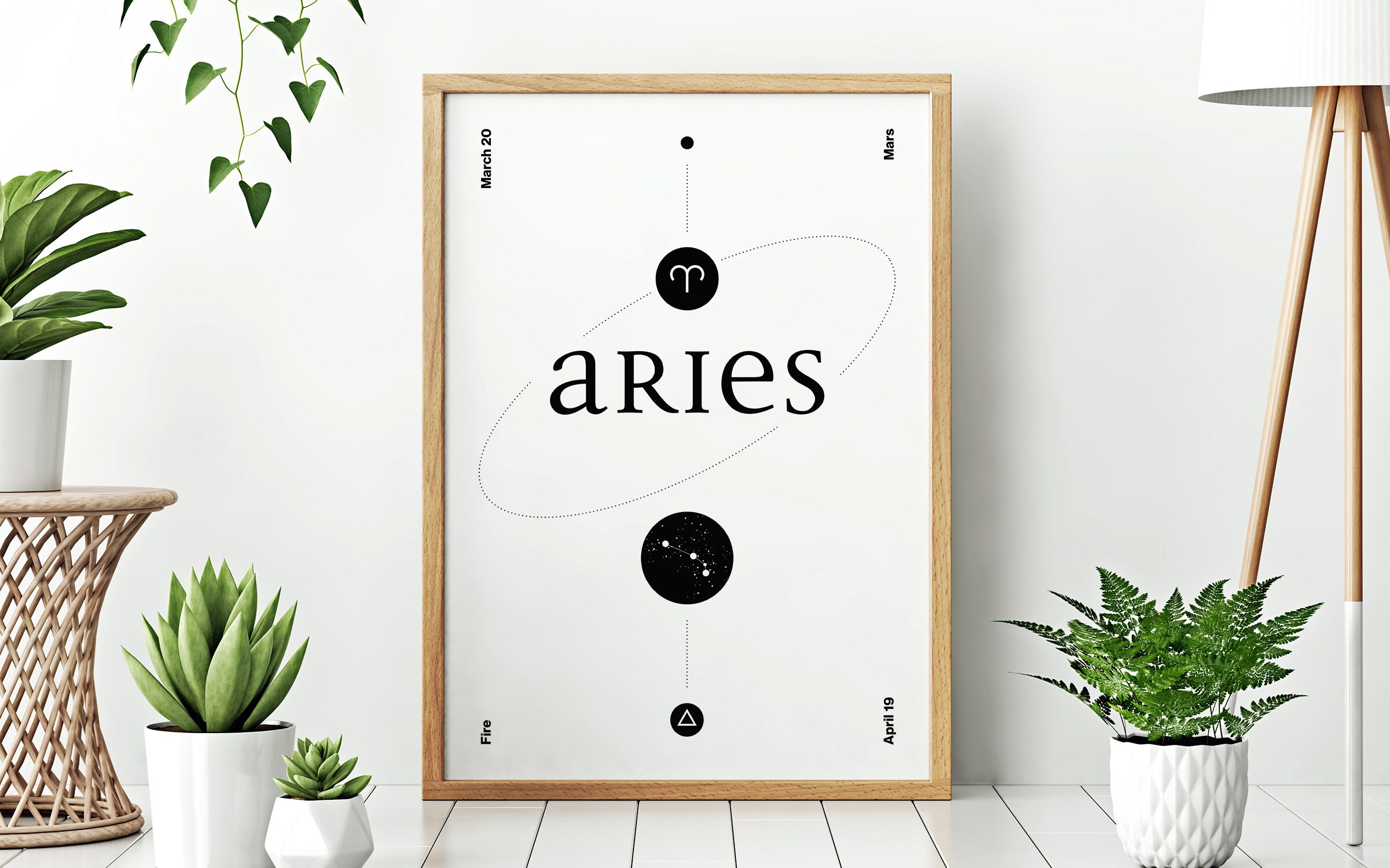 Aries // Printable Digital Astrological Poster Constellation - Etsy