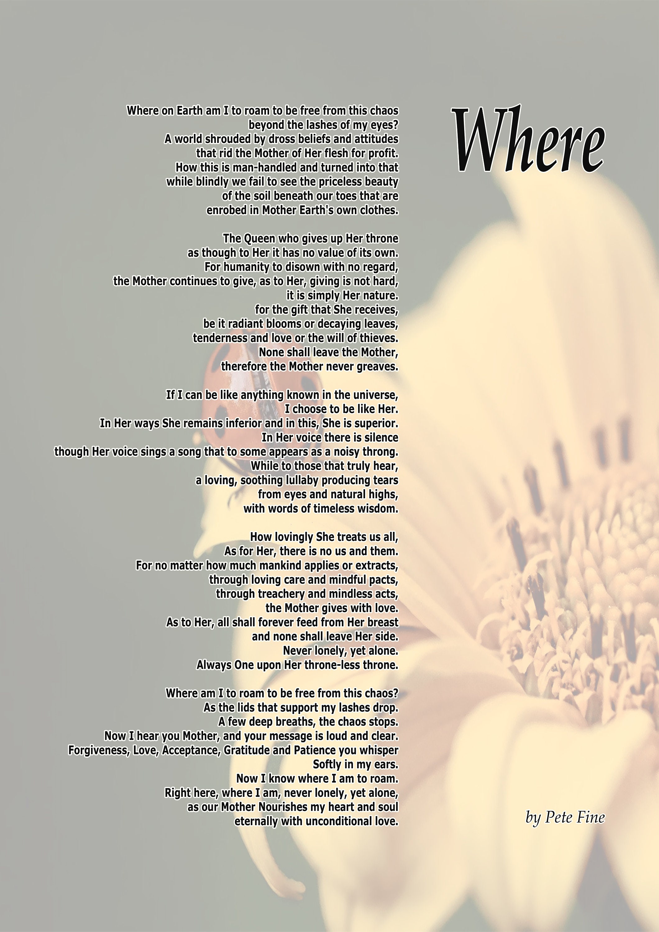 Spiritual Poetry Where an Original Spiritually Uplifting and ...