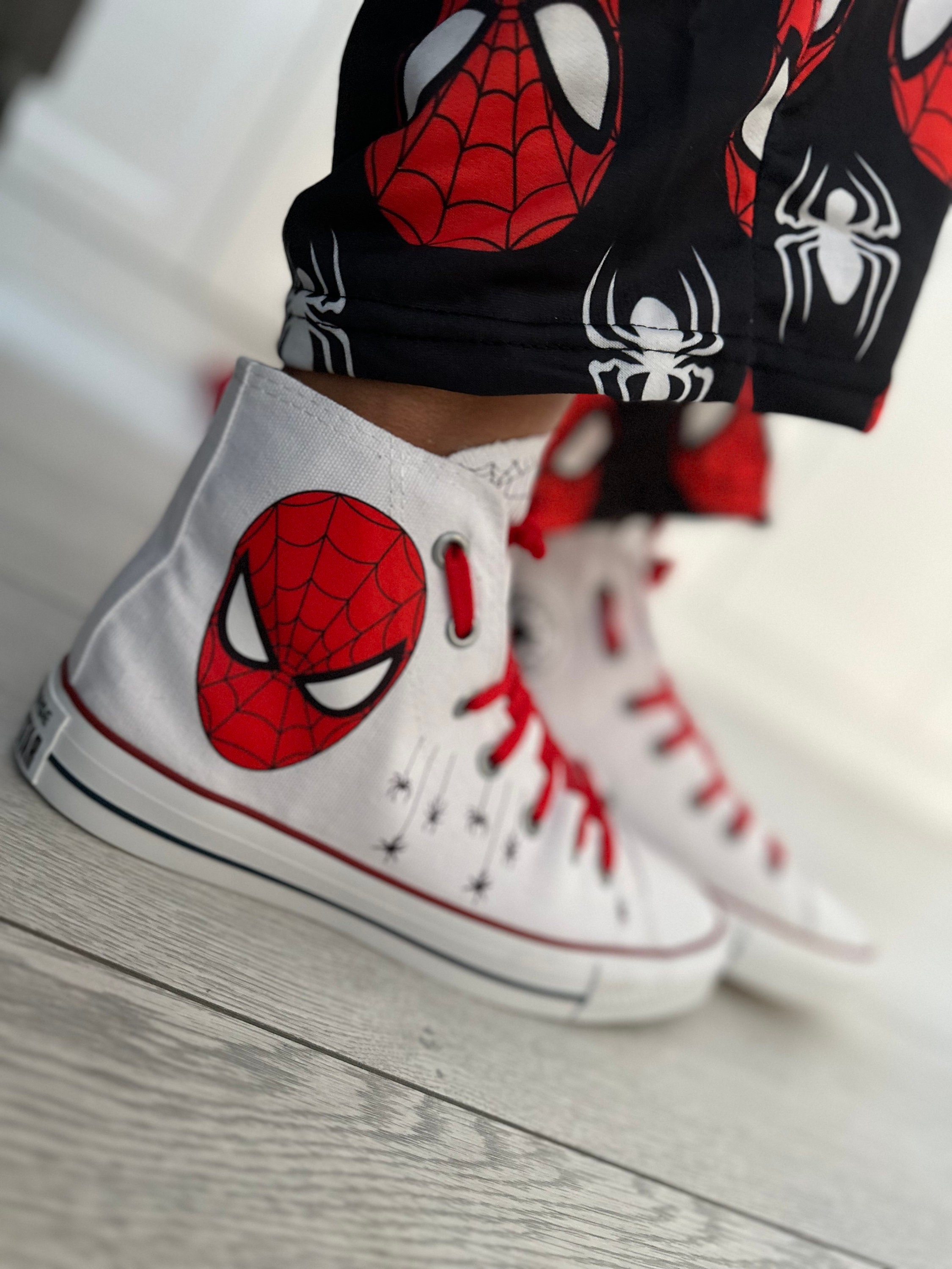 Spider Face Converse Shoes.. Kawaii Converse Shoes.. Y2k Shoes ...