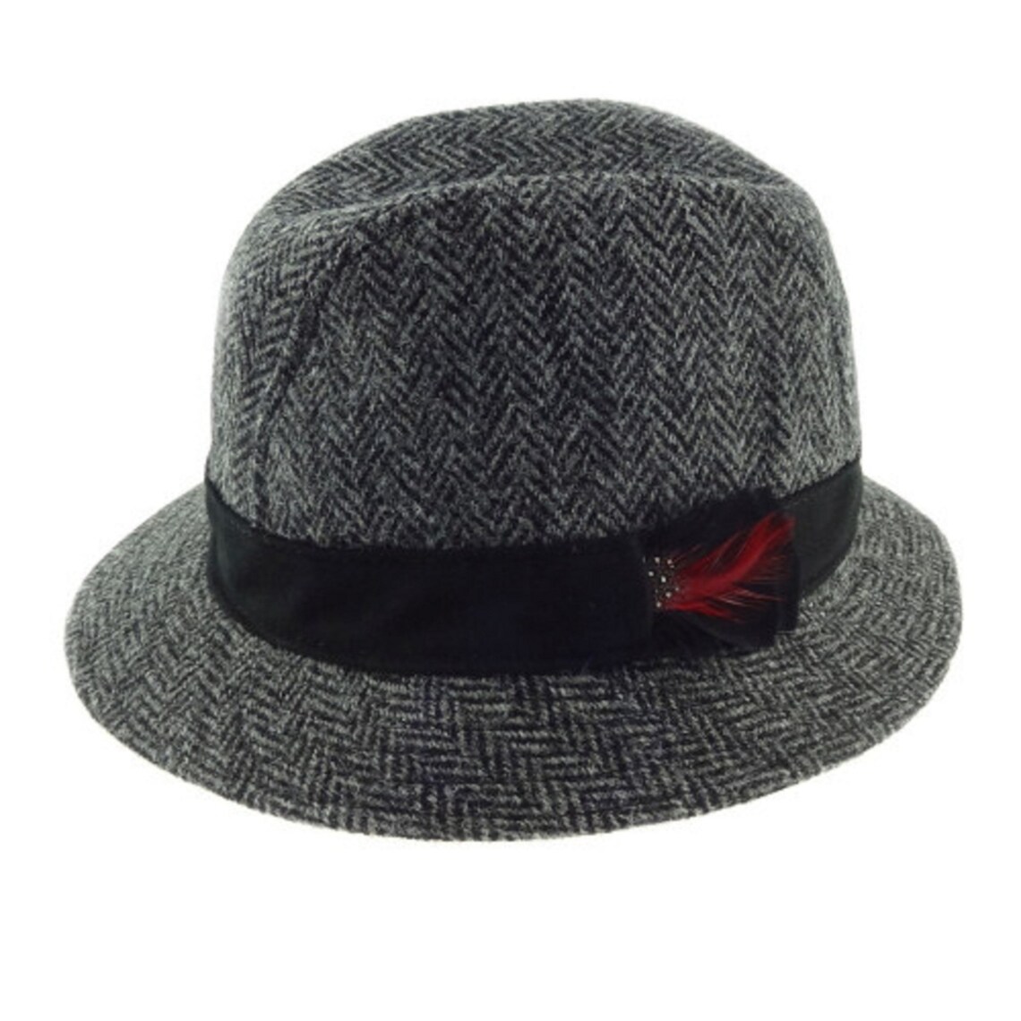 Authentic 100% Harris Tweed Men's Drop Brim Hat with | Etsy