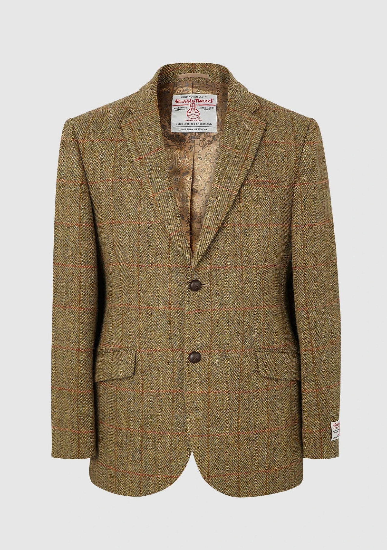 100% Escocés Harris Tweed Blazer/Chaqueta de Hombre Mustard | Etsy