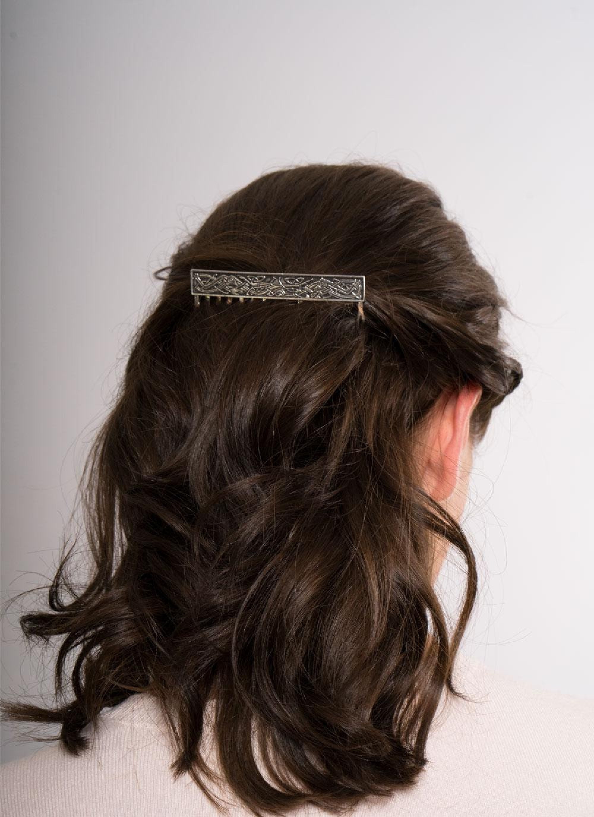 Pewter and Silver Celtic Hair Comb Made in Ireland The | Etsy