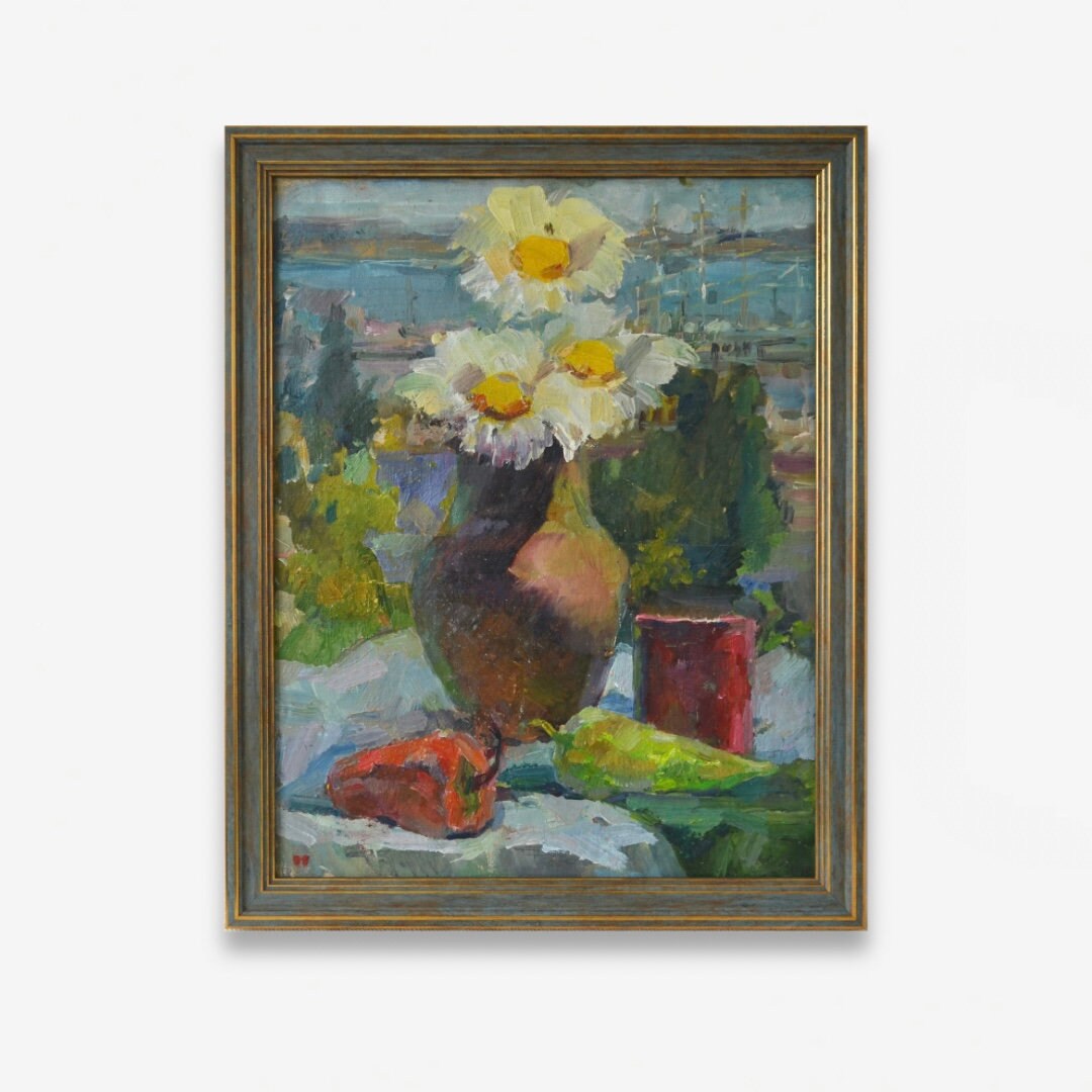 Vintage Framed Original Oil Painting. by Soviet Ukrainian Artist Y ...
