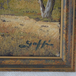 Vintage Framed Original Oil Painting. by European Artist Gaffi ...