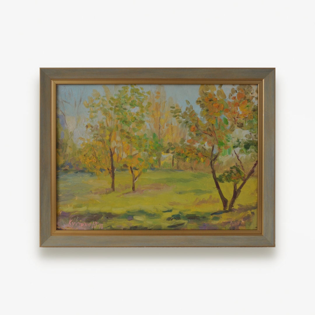 Vintage Original Oil Painting. by Soviet Ukrainian Artist Y. Kukhtina ...