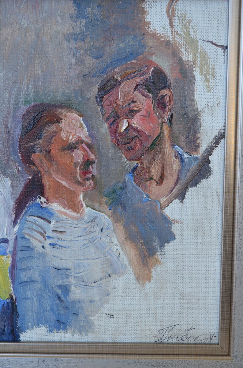Mid Century Original Oil Painting. by Honored Soviet Ukrainian Artist D ...