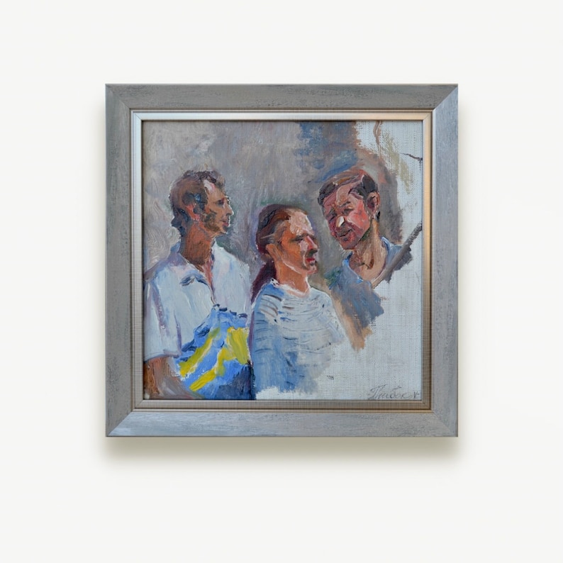 Mid Century Original Oil Painting. by Honored Soviet Ukrainian Artist D ...