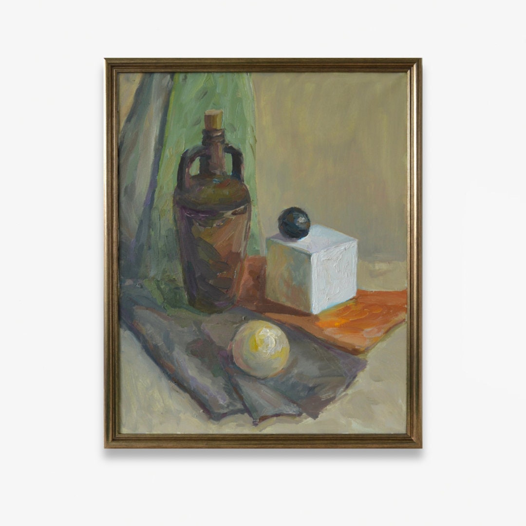 Original Large Framed Original Oil Painting by Soviet Ukrainian Artist ...