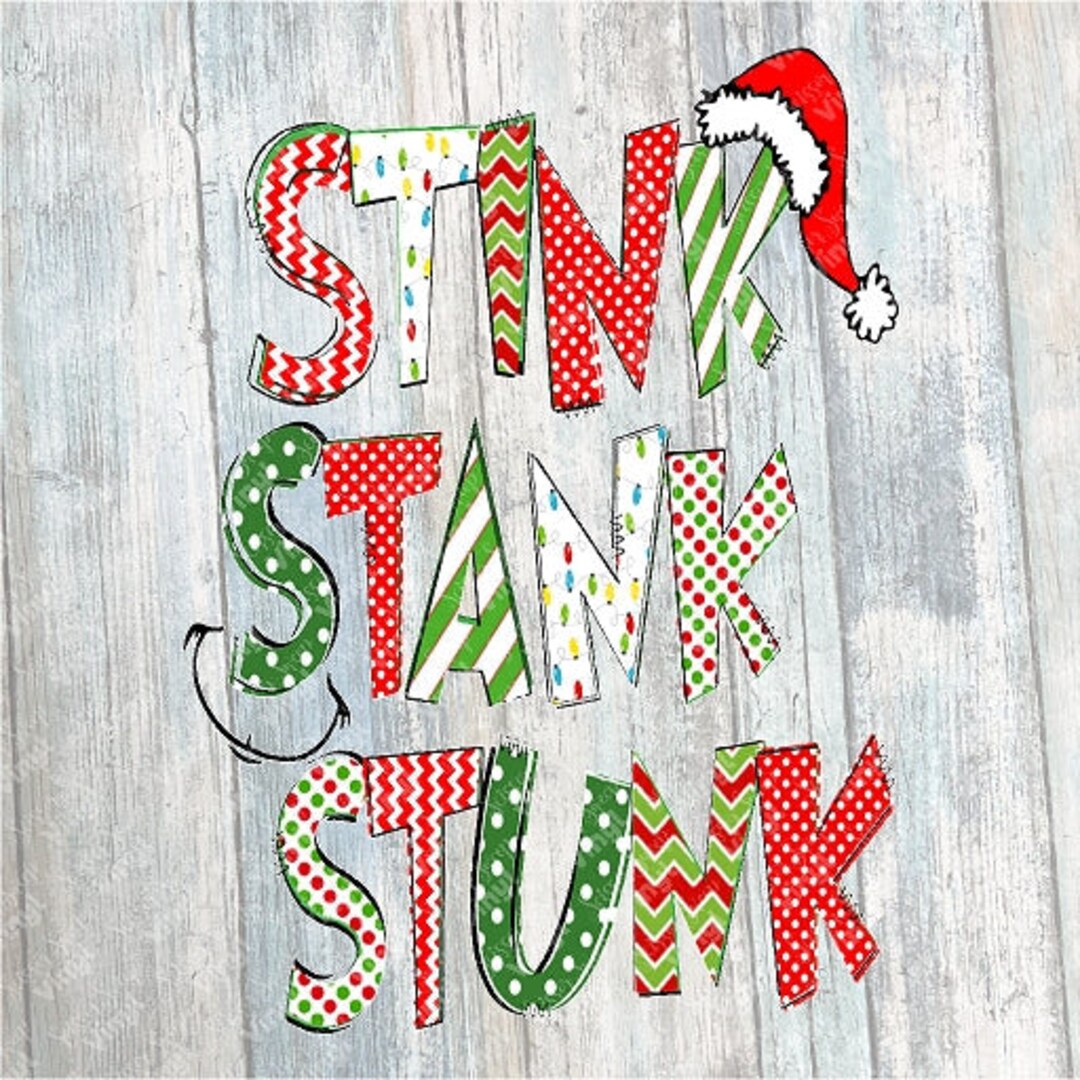 0801 Stink Stank Stunk Heat Transfer Ready to Press Sublimation DTF ...