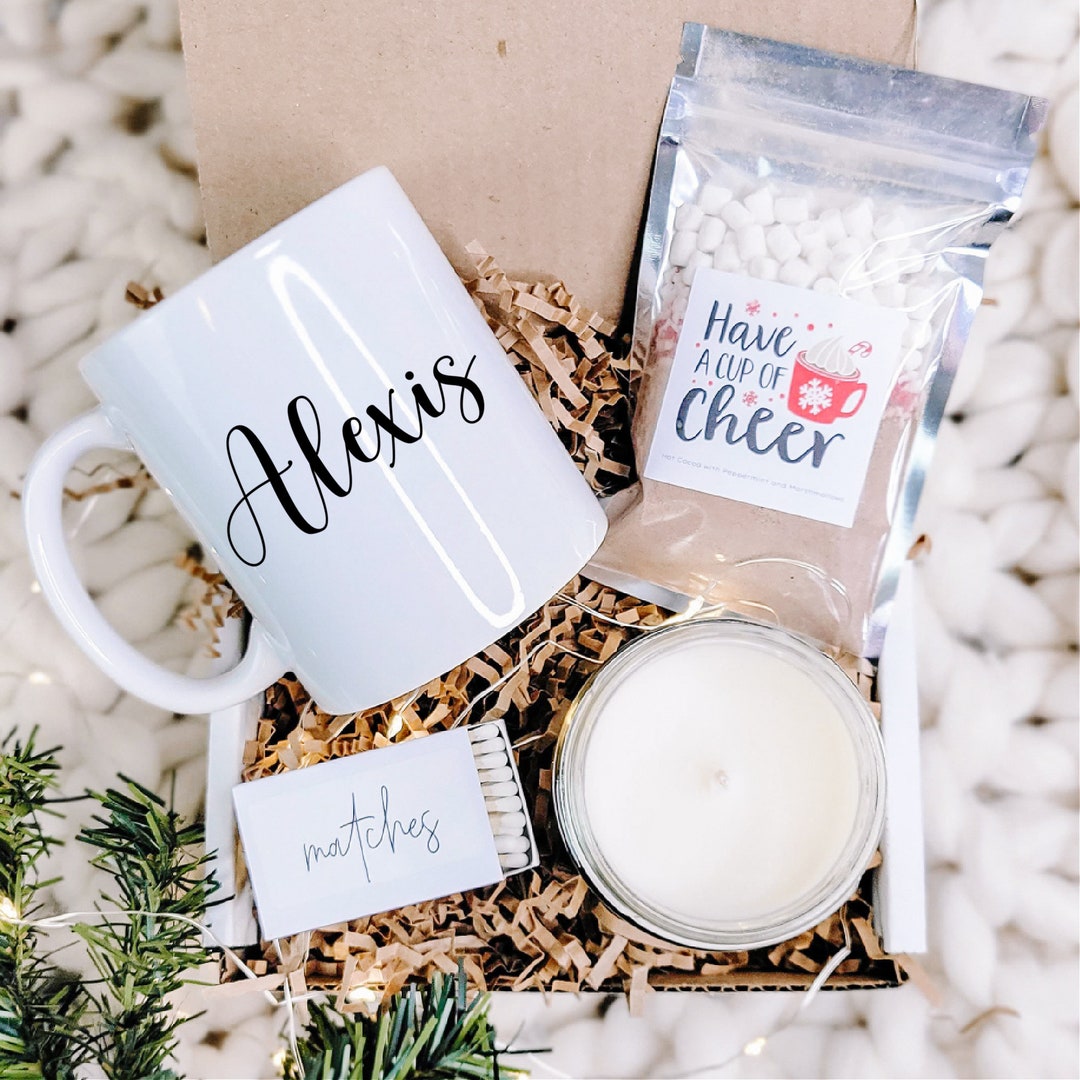 Mug Gift Box Personalized Christmas Mug Happy Holidays Gift - Etsy