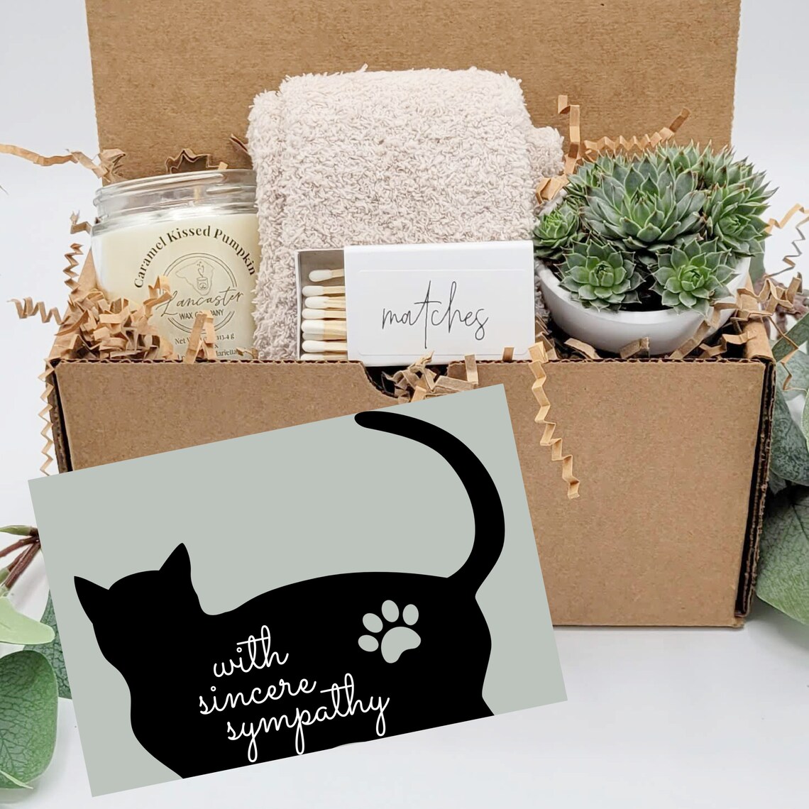 Pet Loss Gift Box With Sympathy Cat Loss Pet Memorial Cat - Etsy