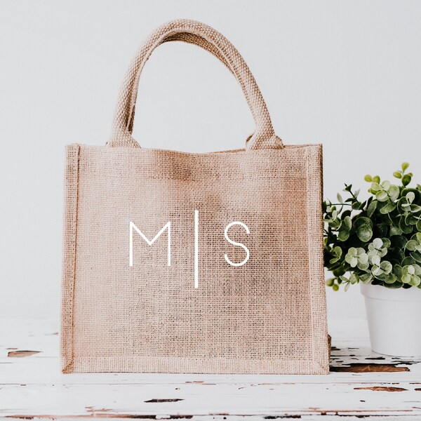 Initial Tote Bag - Etsy