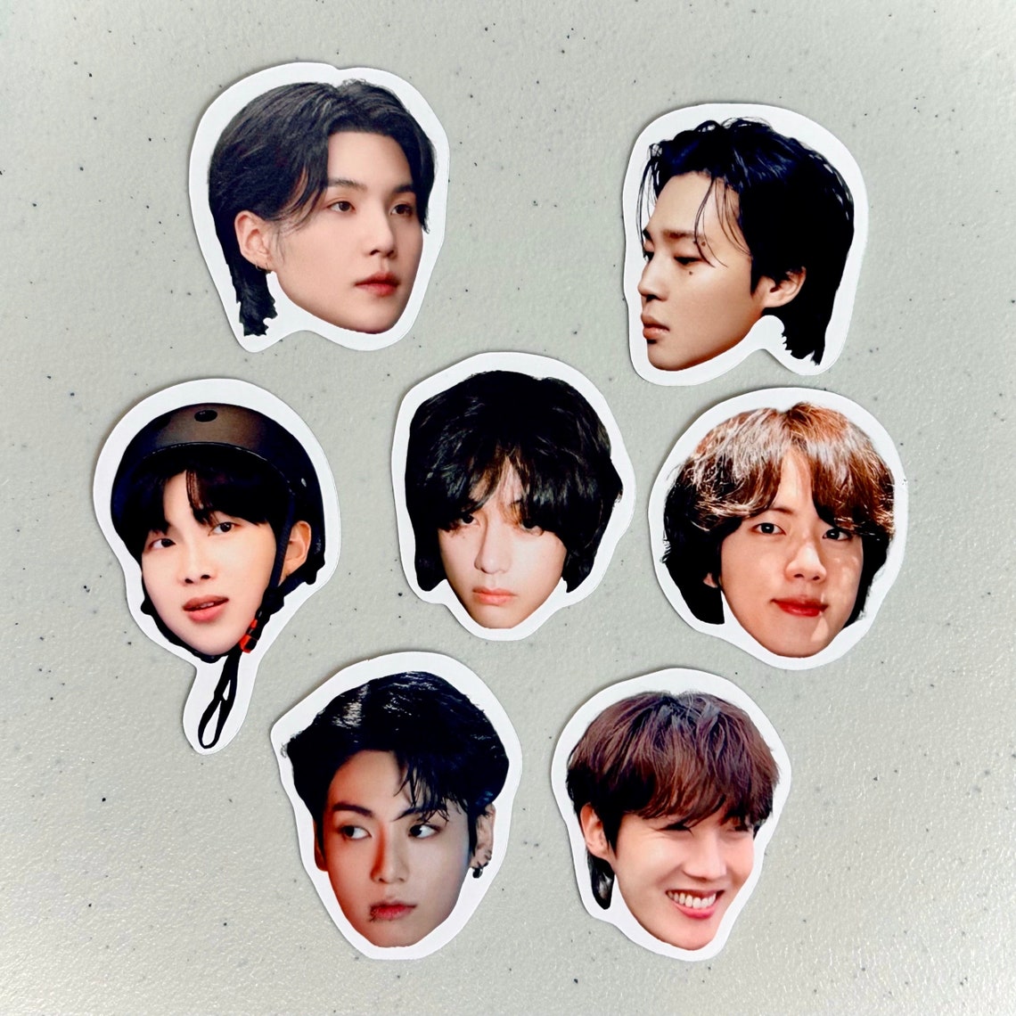 BTS Face Stickers - Etsy
