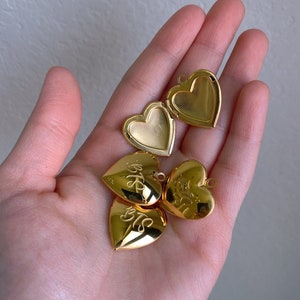 BTS Heart Locket B-grade (ONLY Locket) Gold, Silver & Rose Gold Options ...