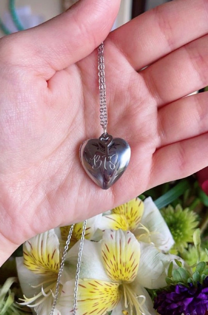 BTS Heart Locket & Key NECKLACE gold Silver and Rose Gold - Etsy