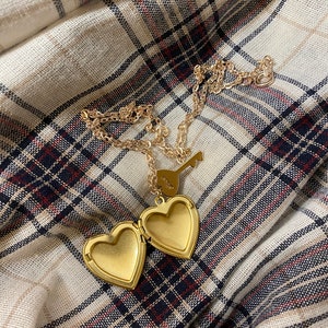 BTS Heart Locket & Key NECKLACE (gold, Silver and Rose Gold Options) - Etsy
