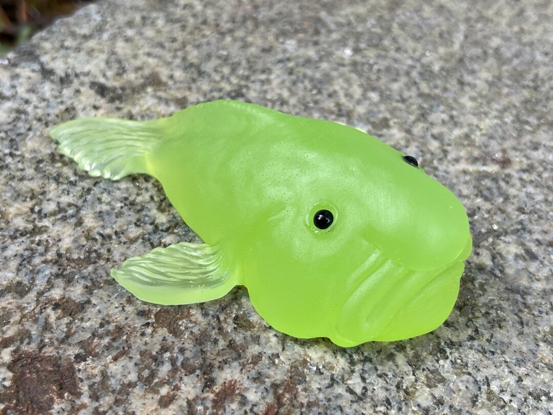 Glowing Blobfish, Original Sculpture Cast, Resin, Resin Art, Handmade ...