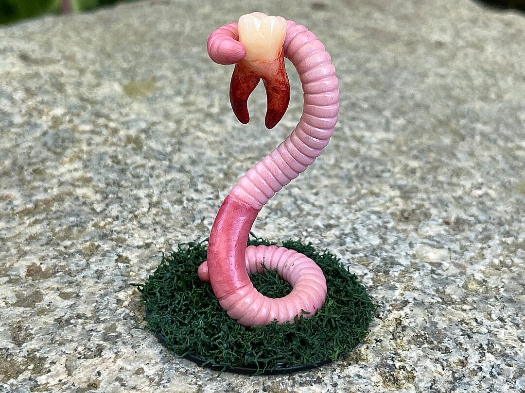 Tooth Fairy Worm, Sculpture, Creepy, Horror, Worm, Handmade, OOAK - Etsy