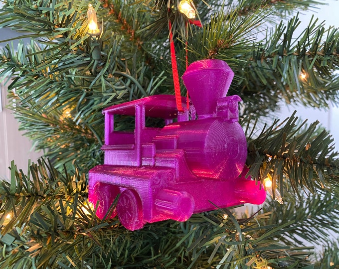 Train Ornament, Train Christmas Ornament, Locomotive Ornament, Steam ...