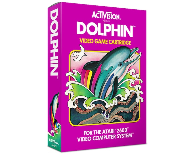 Dolphin Atari 2600 Custom Box - Etsy