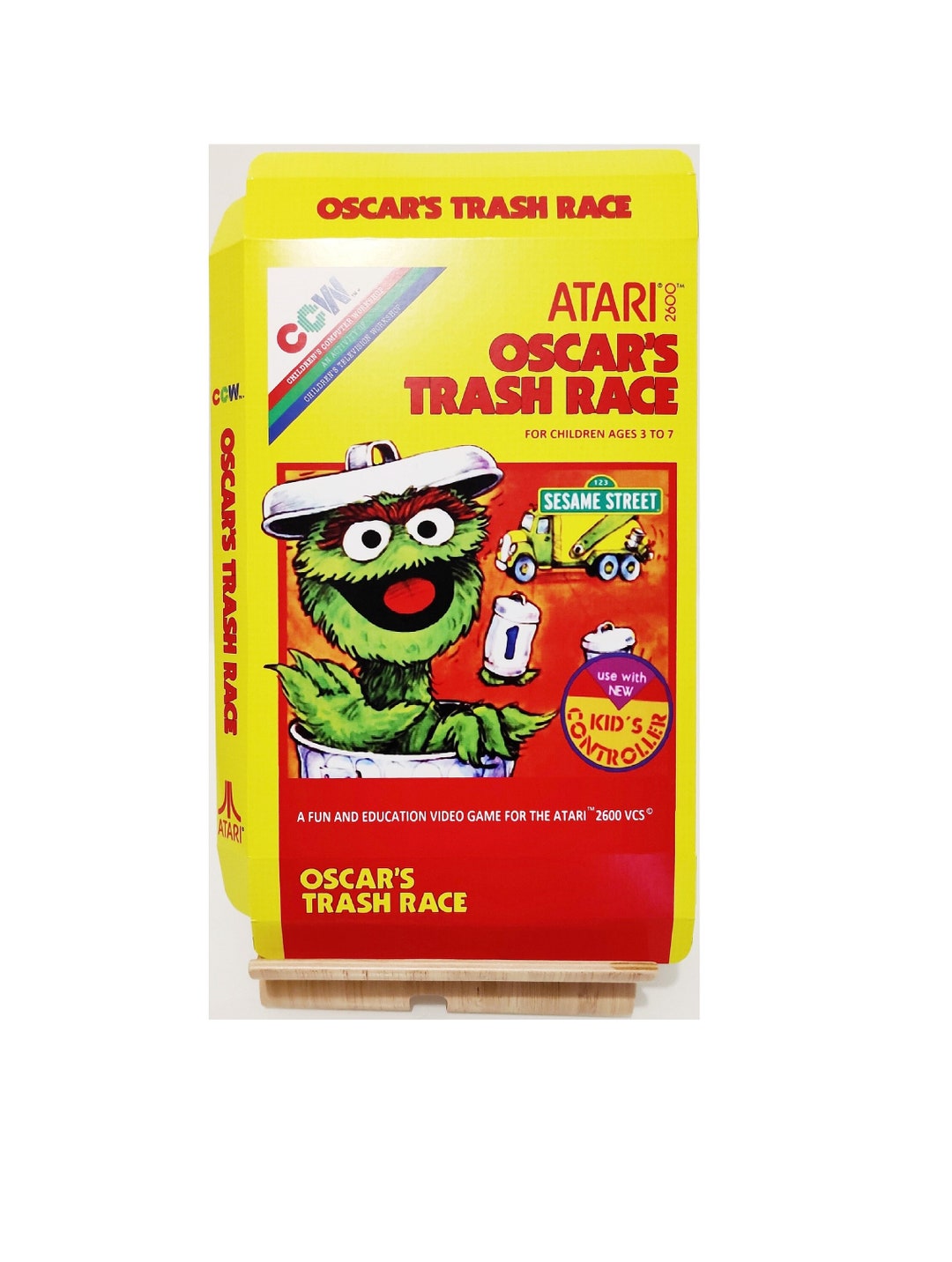 Sesame Street Oscar's Trash Race Atari 2600 Custom Box - Etsy