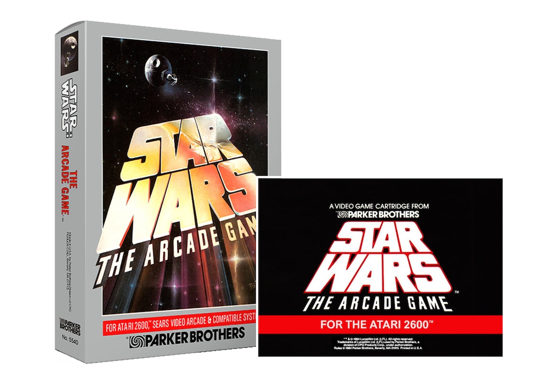 Star Wars Arcade Game Parker Bros Atari 2600 Custom Box Manual ...